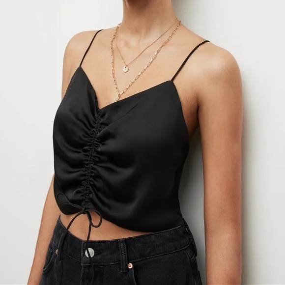 All Saints | Tops | Allsaints Alexia Top In Black | Poshmark